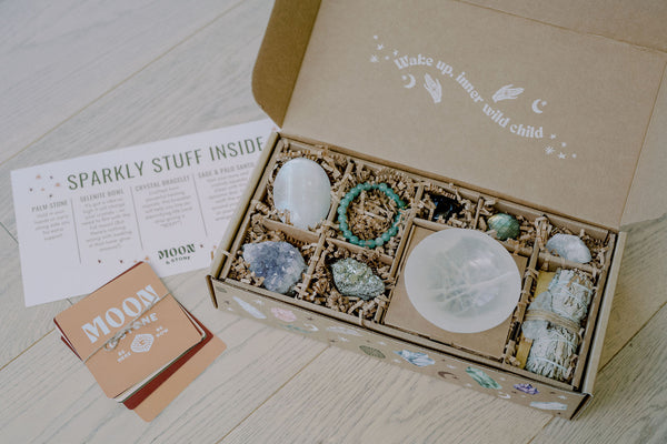 The Ultimate Crystal Starter Kit - Glow With The Flow – Moon & Stone